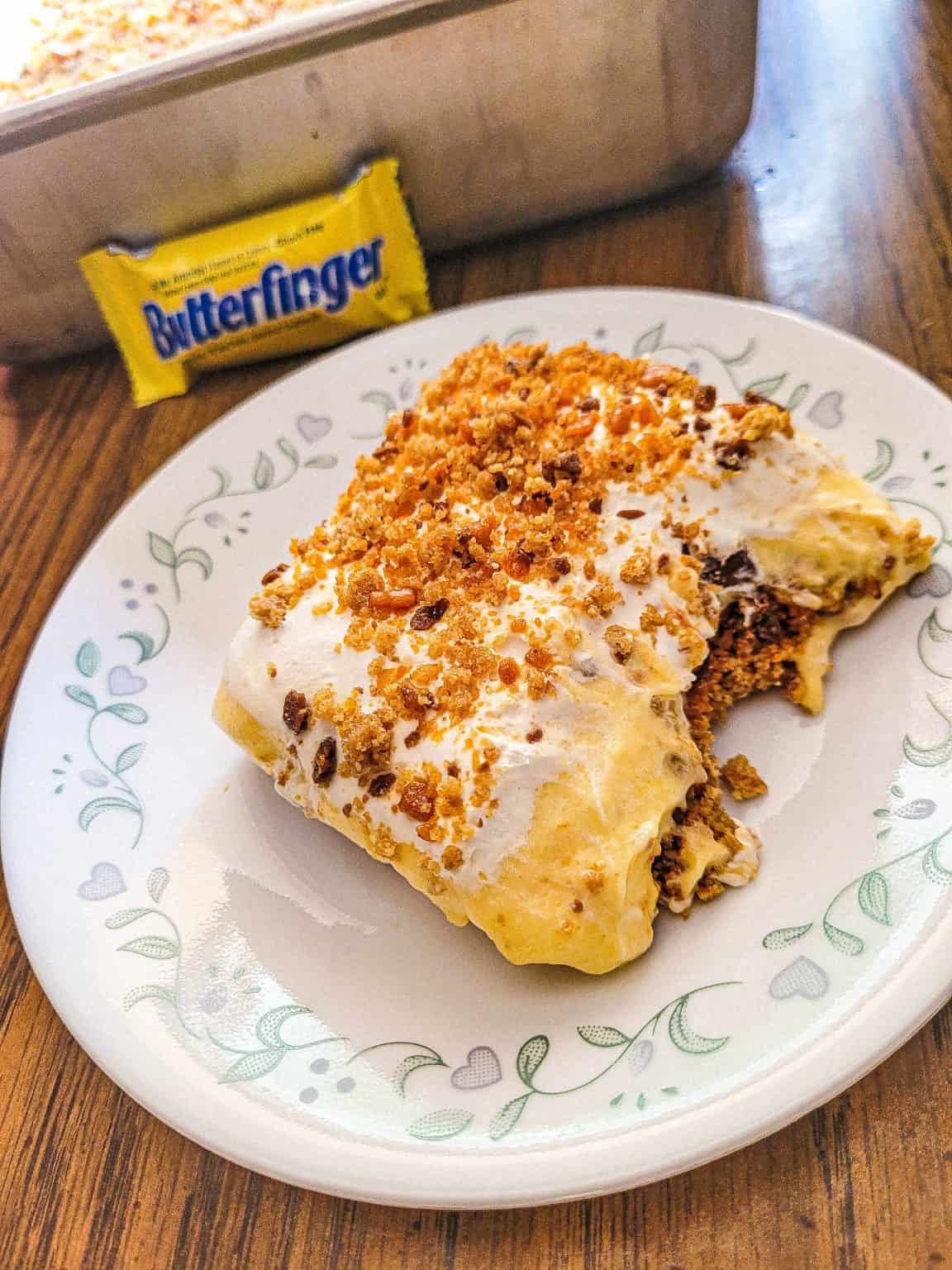 Butterfinger Dessert with Ice Cream (Butterfinger Delight) - Cooking ...