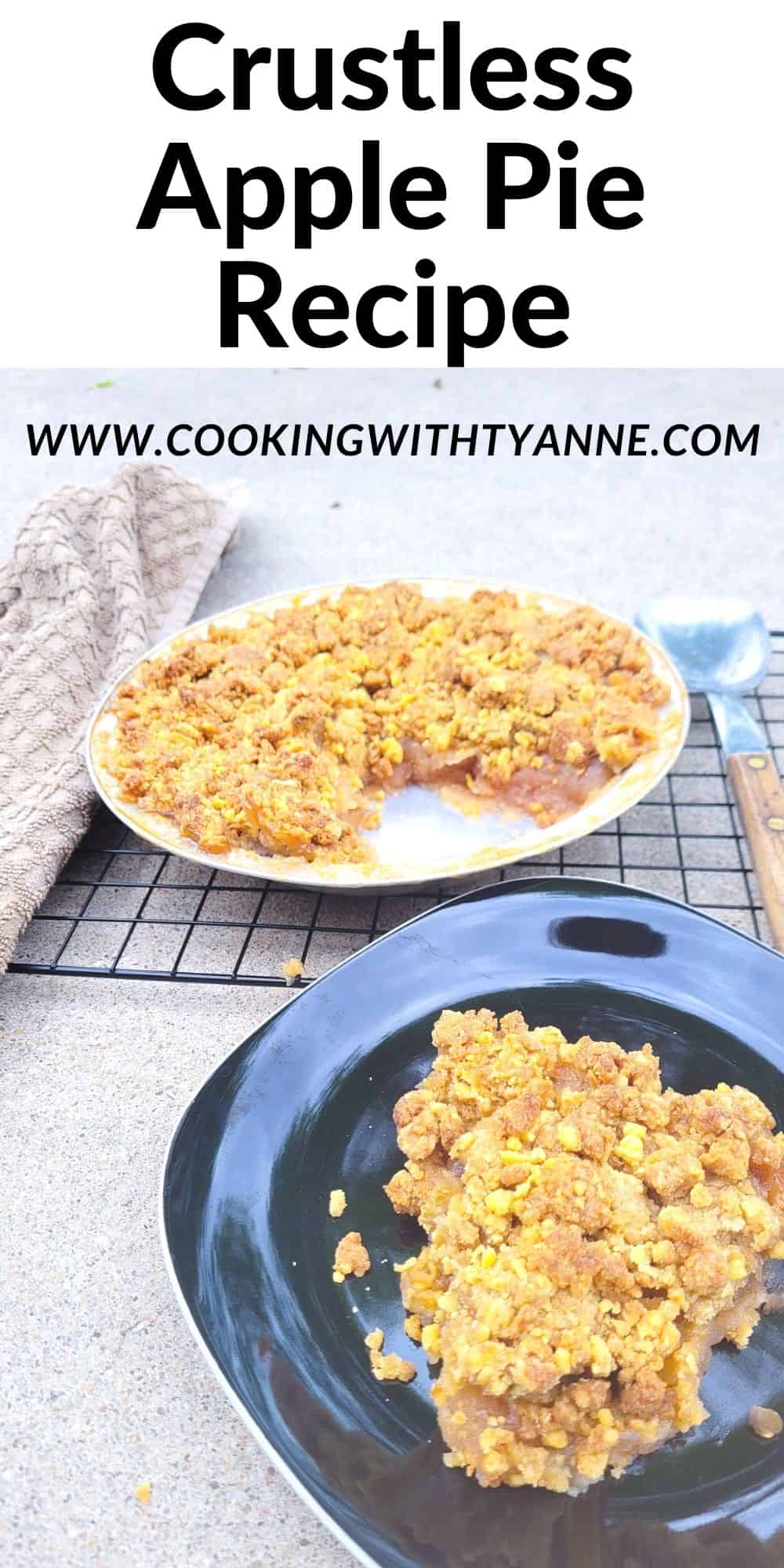 Easy Crustless Apple Pie Recipe From Scratch - Cooking with Tyanne